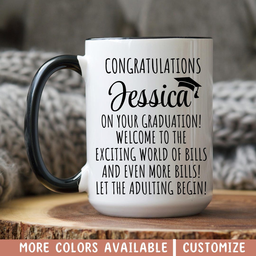 Custom Graduation Mug, Funny Graduation Gift, Doctoral Gift Idea ...