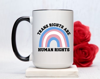 Transgender Gift. Transgender Mug. Trans Black Mug. Trans Gifts. LGBT ...