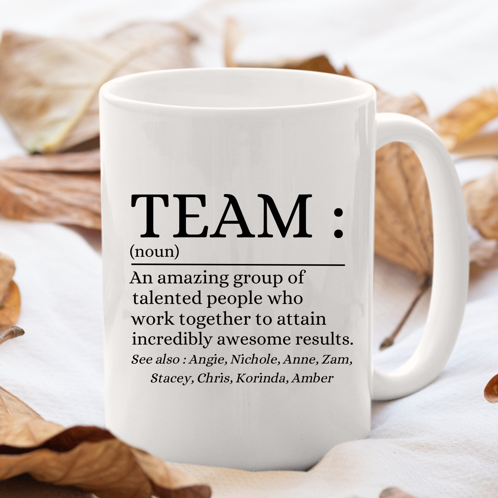Team Definition, Personalized Mug, Employee Appreciation Gifts ...