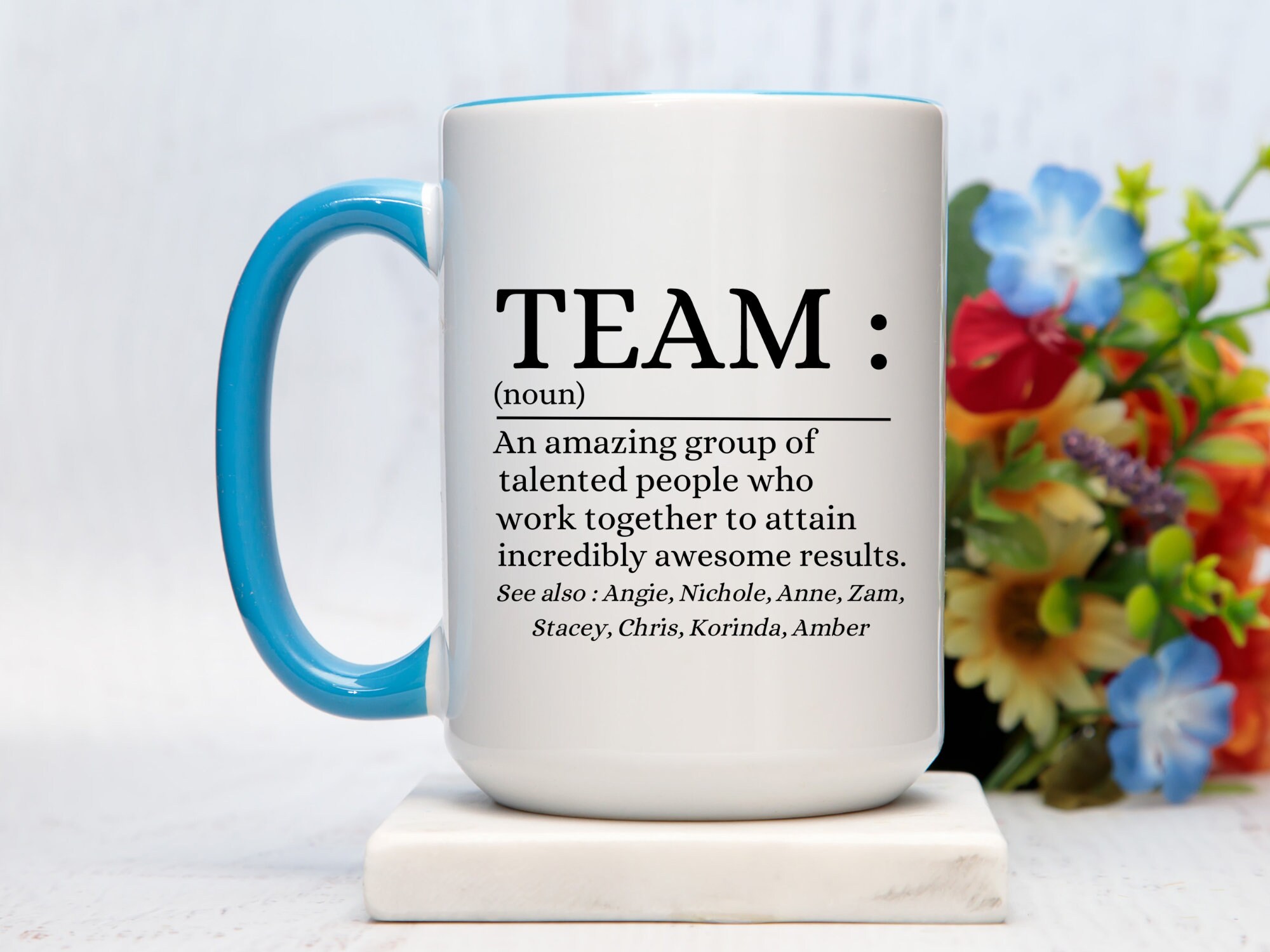 Team Definition, Personalized Mug, Employee Appreciation Gifts ...
