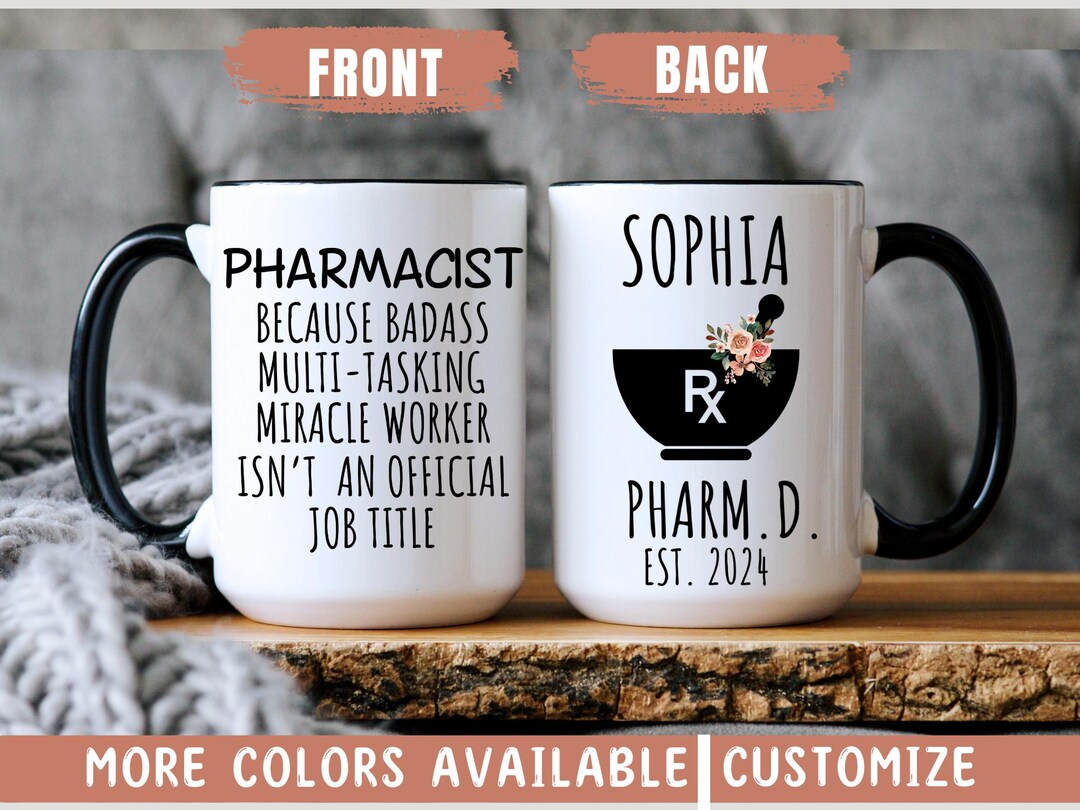Pharmacist Mug, Pharmacist Appreciation Gift, Custom Pharmacist Gift ...