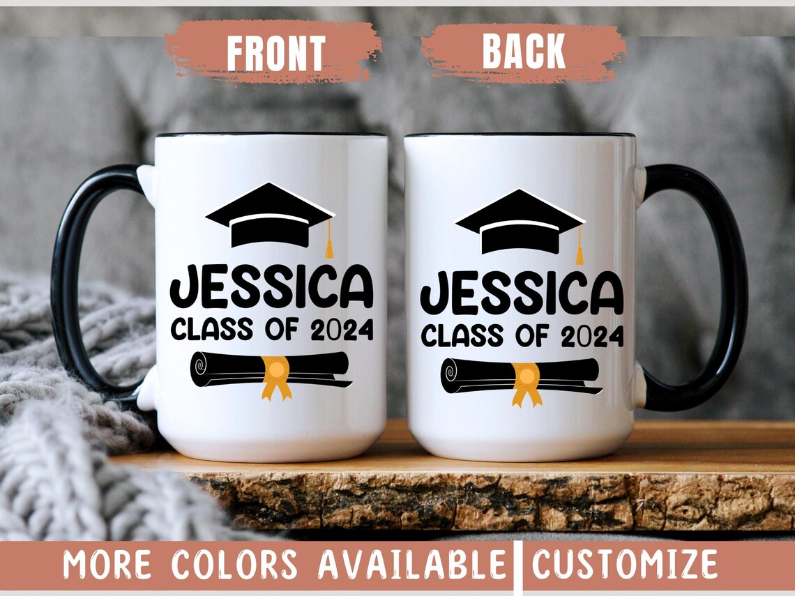 Custom Class of 2024 Graduation Mug, Personalized Gift Idea for ...