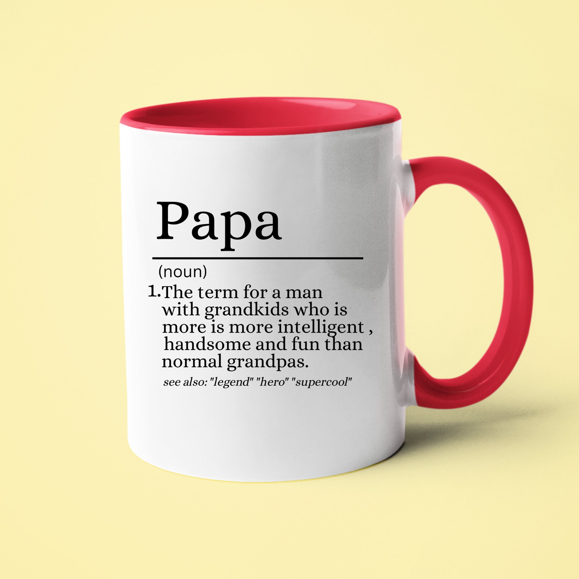 Papa Definition Coffee Mug, Papa Definition, Papa Defined, Funny ...