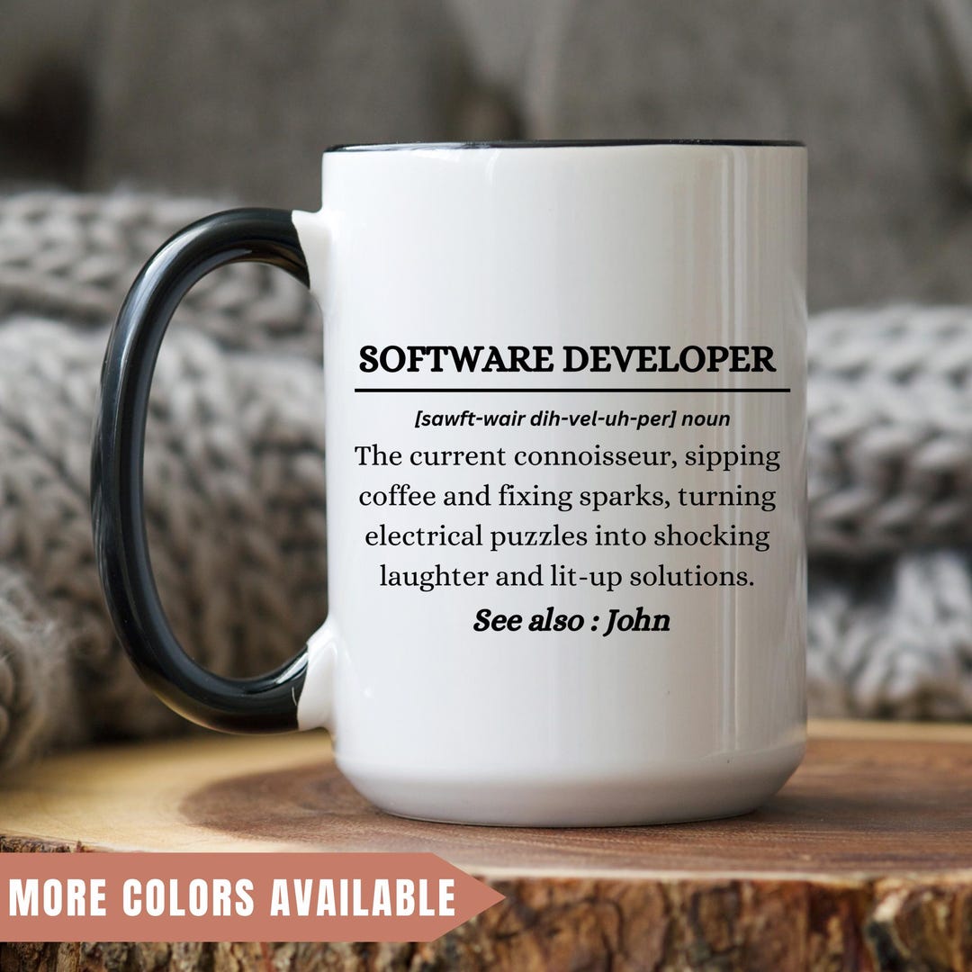 Personalized Software Developer Gift, Software Developer Mug, Software ...