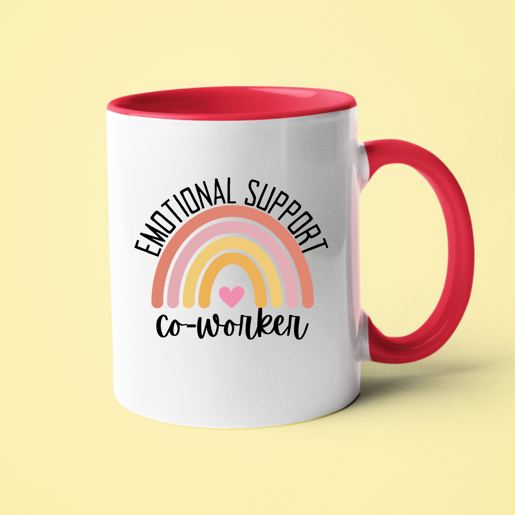 Emotional Support Coworker Mug, Work Bestie Gift, Coworker Bestie Mug ...