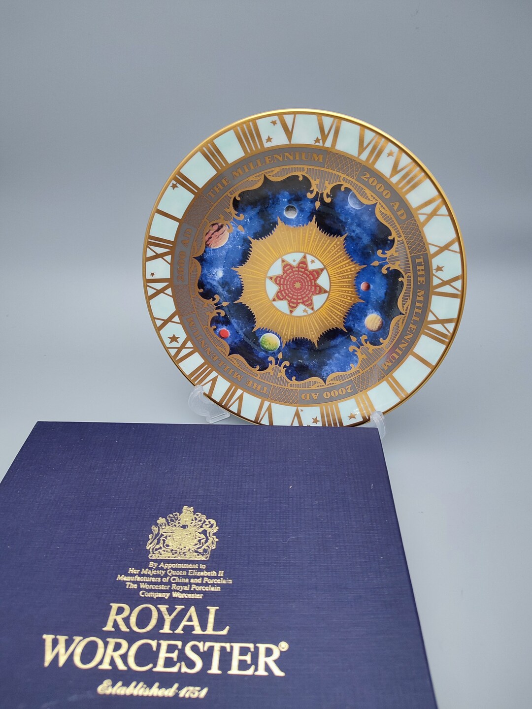 Millennium Plate AD 2000 Royal Worcester, Original Box. - Etsy