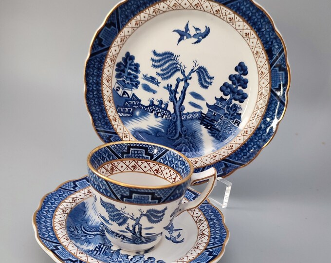 Booths "real Old Willow" Pattern Tea Trio / Plate, Saucer and Cup ...