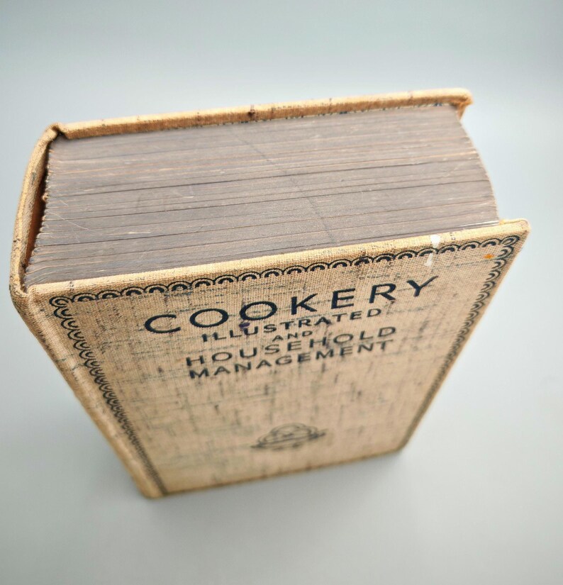 Vintage Odhams Press Limited Book / Cookery Illustrated and Household ...