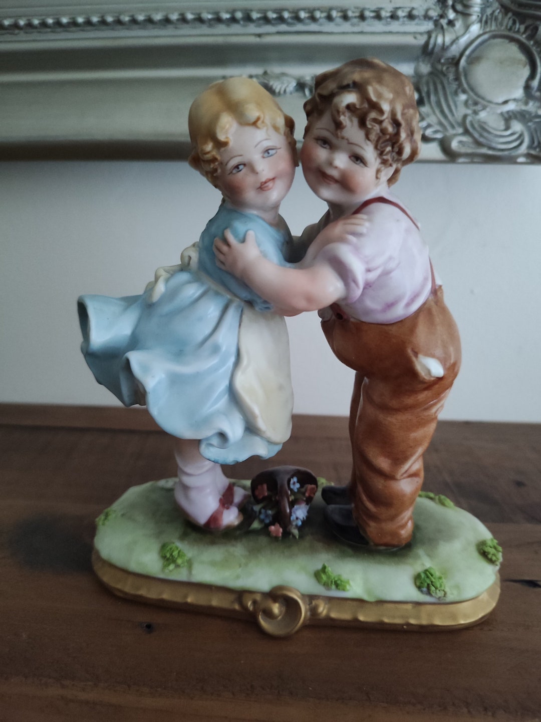 Bruno Merli Capo Di Monte Girl and Boy Figures - Etsy