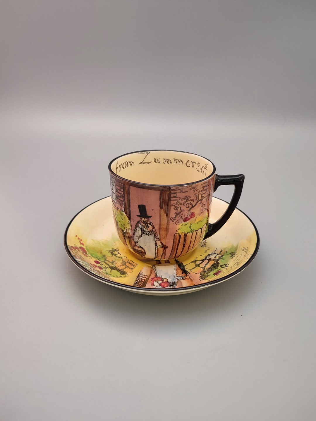 Royal Doulton 'gaffer' 1920's D4210 Cup and Saucer. - Etsy