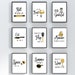 Funny Kitchen Wall Prints, Kitchen Wall Art Set of 9, Kitchen ...