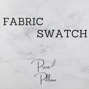 Swatch- Sample Fabric for Pillow Covers- Please Indicate the Stock ...