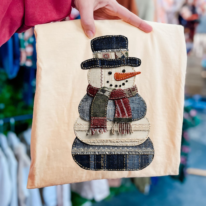 Patchwork Snowman PNG Patchwork Christmas PNG Christmas Patchwork Png ...