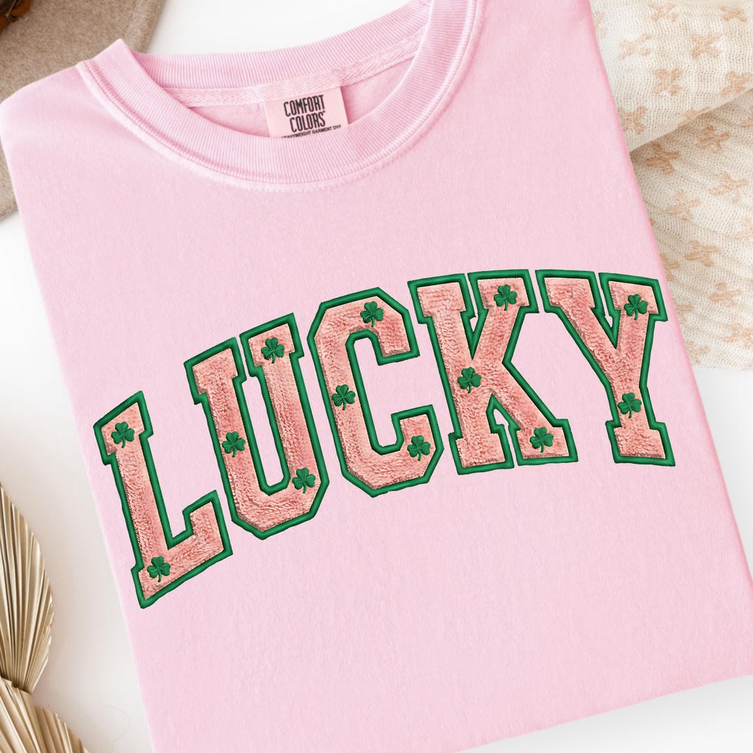 Pink St Patricks Day PNG Faux Yarn Lucky Png St Patricks Shirt PNG ...