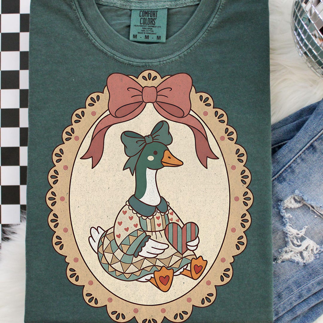Thrifted Goose PNG Vintage Grandma Core PNG Coquette Silly Goose Png ...