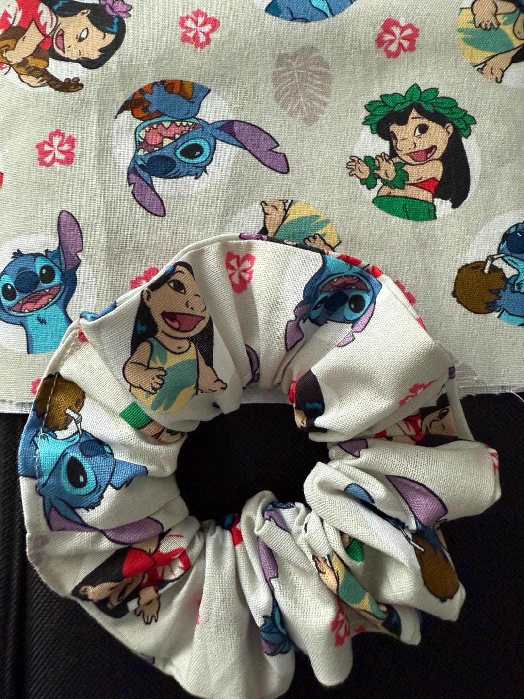 Handmade Lilo and Stitch Scrunchie - Etsy