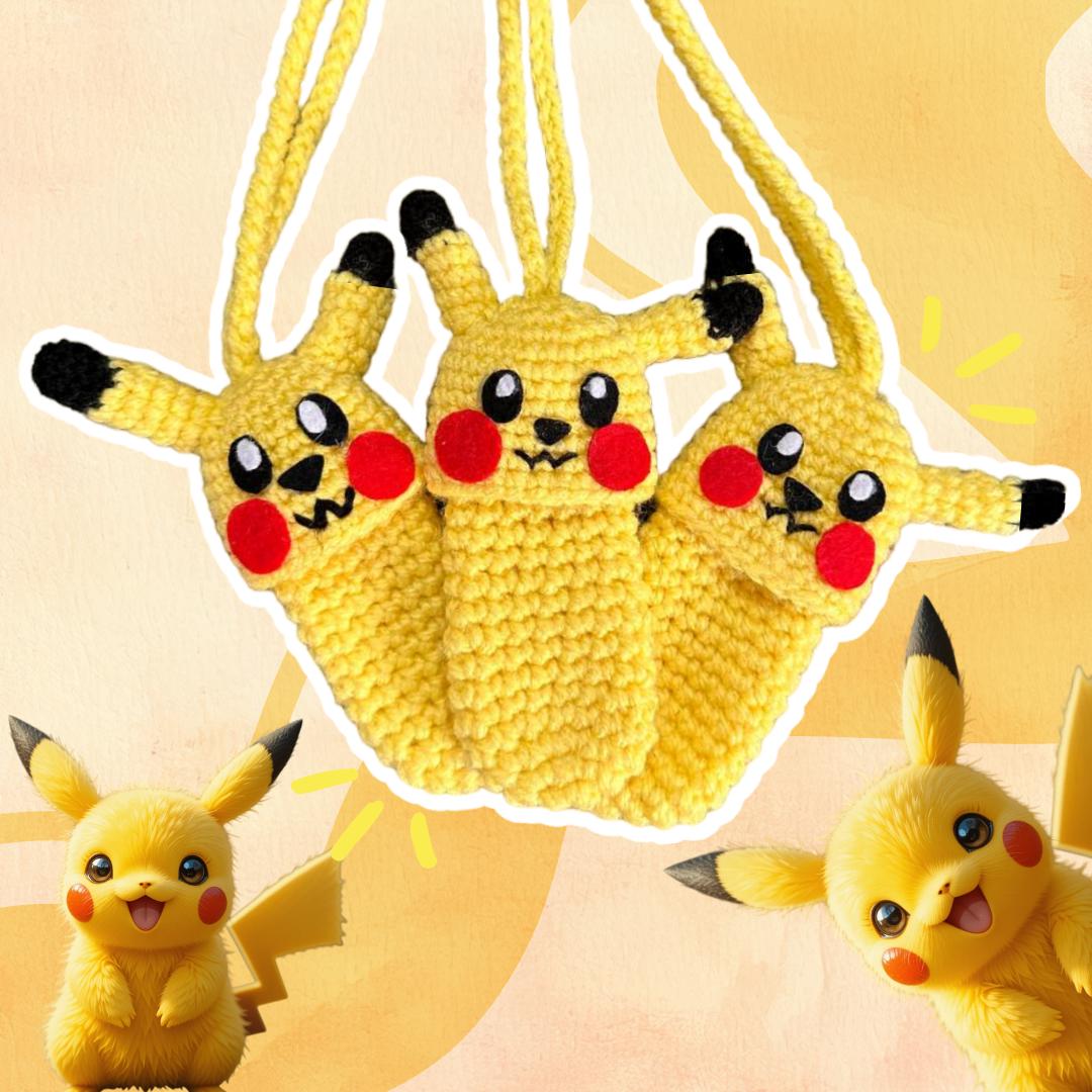 Pikachu Crochet Bag PDF Pattern | Pokémon Amigurumi Bag | Pikachu ...