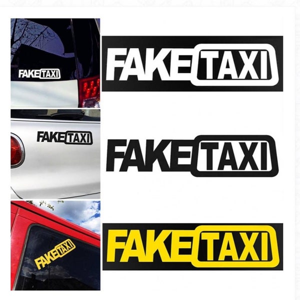 Fake Taxi Sticker - Etsy