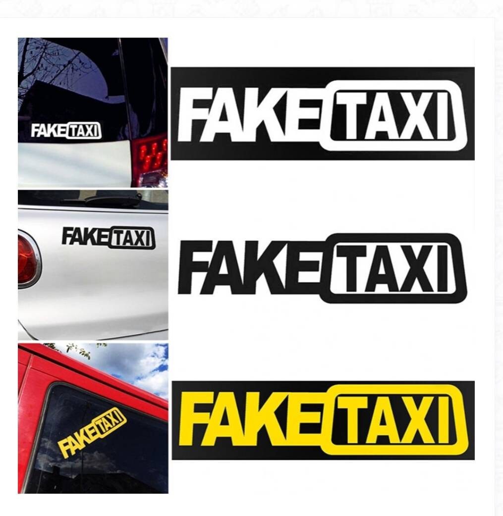 Fake Taxi Car Hood Windshield Sticker Tower Decal - Etsy