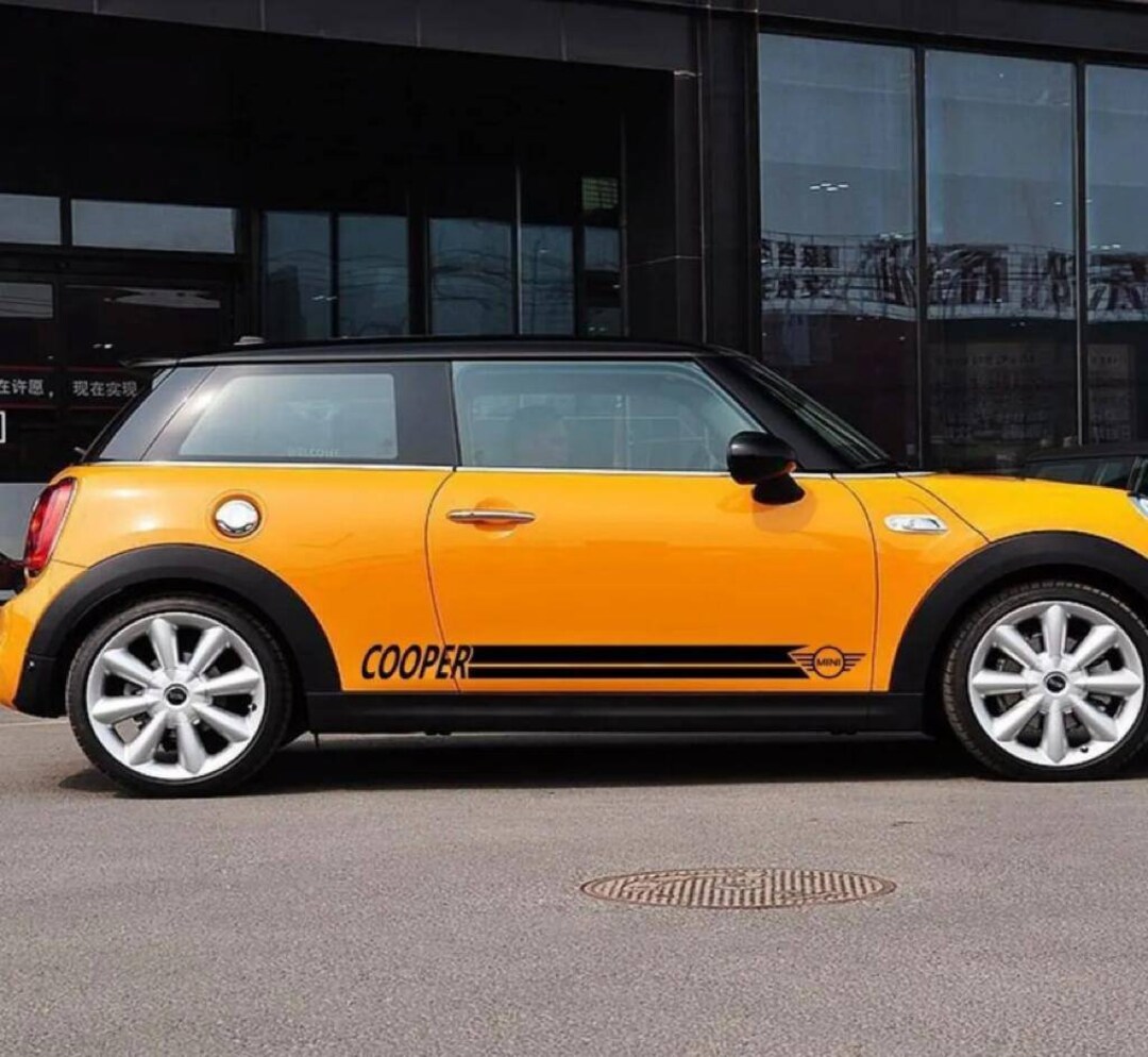 Mini Cooper 2 Pieces Side Stickers Accessory Mini Cooper Sticker Tower ...