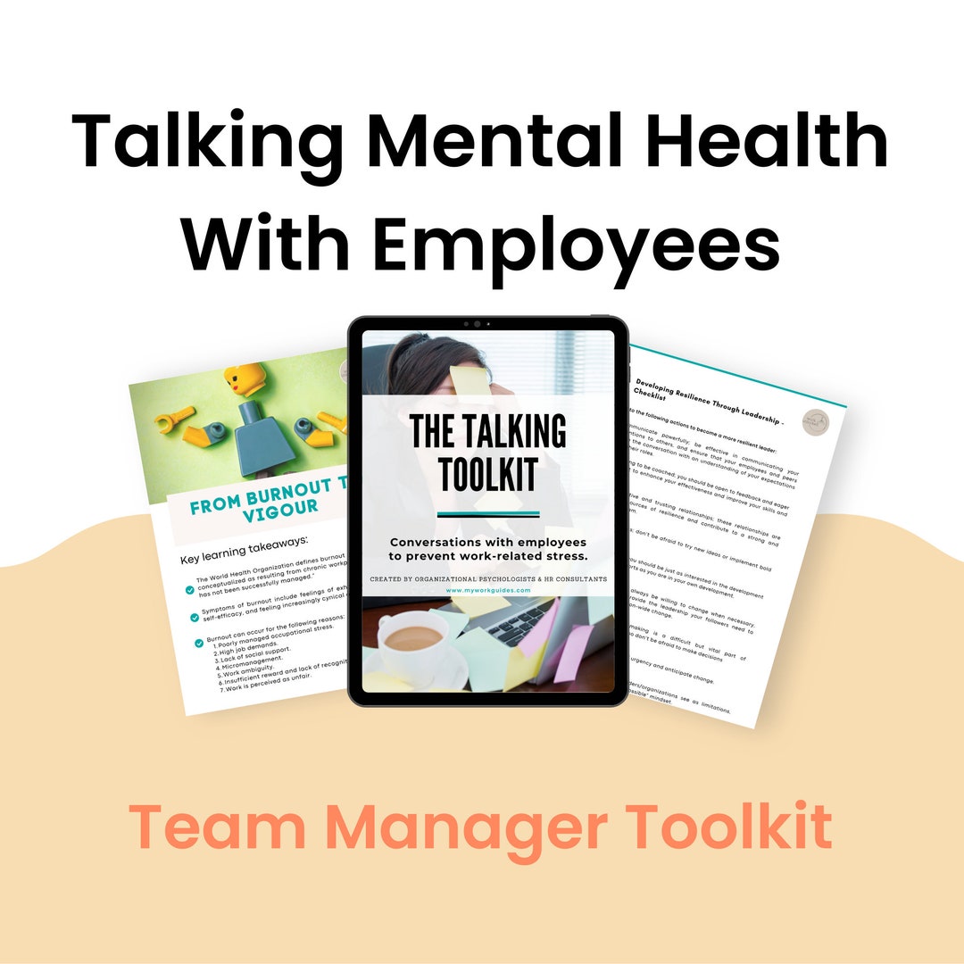 Talking Mental Health: (team) Leader Toolkit | Ready-made & Fill-in ...