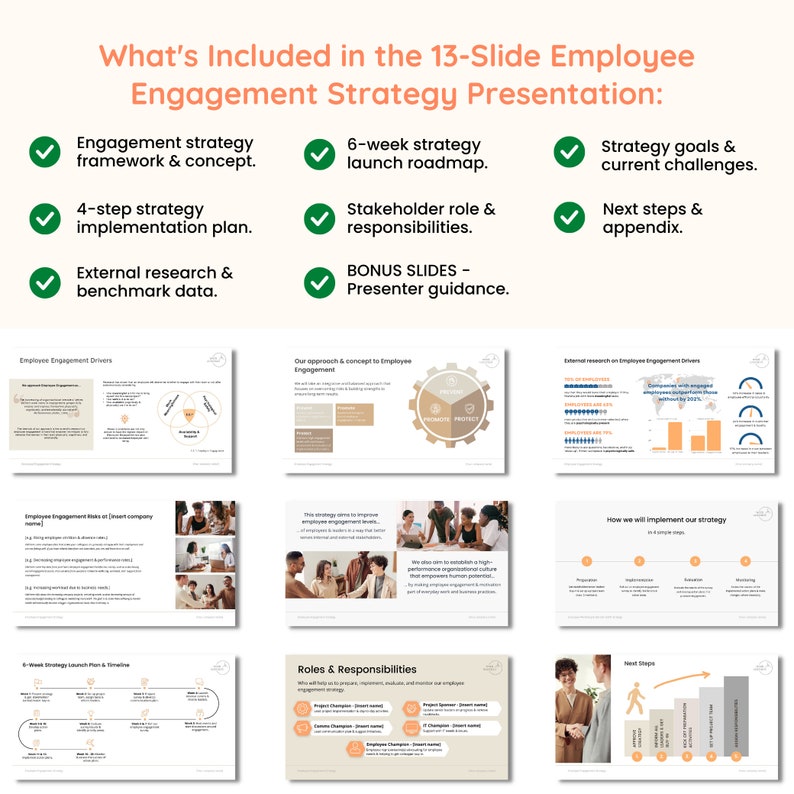 Employee Engagement Strategy Template: HR Toolkit (digital Download) - Etsy