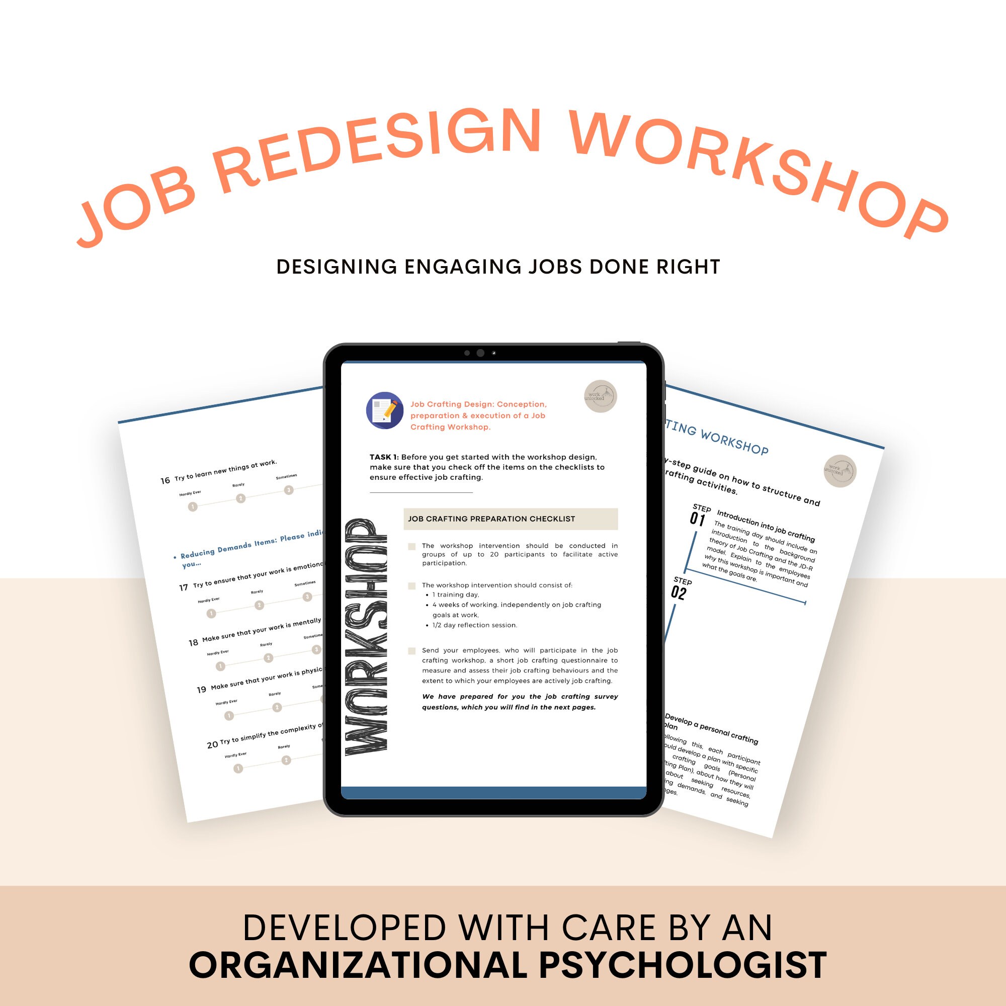 Job Redesign Workshop | Step-by-step Guide & Outline (incl. Survey ...