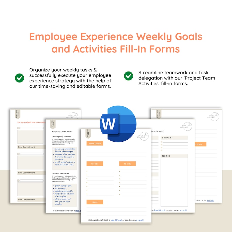Employee Experience Bundle | Experience Survey | +15 Editable HR and ...