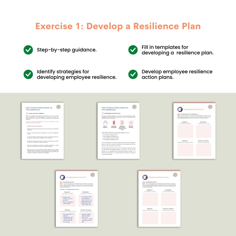 Employee Resilience Exercises: HR Templates & Guidance (digital ...