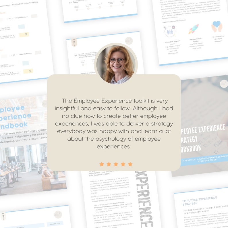 Employee Experience Bundle | Experience Survey | +15 Editable HR and ...