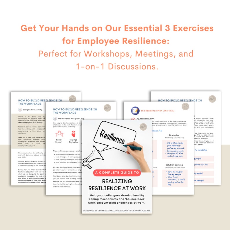Employee Resilience Exercises: HR Templates & Guidance (digital ...