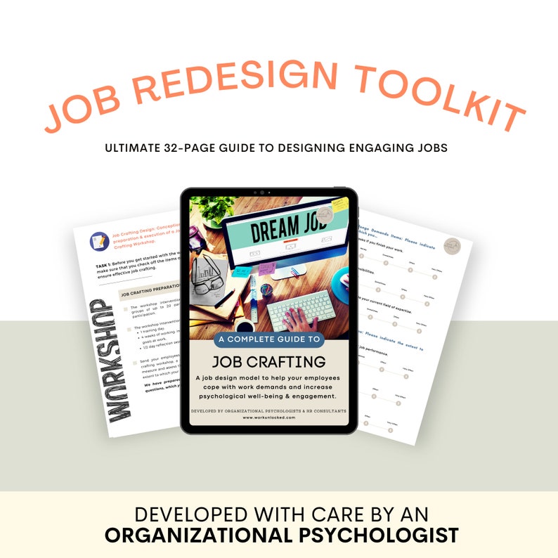 Job Redesign All-inclusive Toolkit | Craft Meaningful Jobs | Work ...