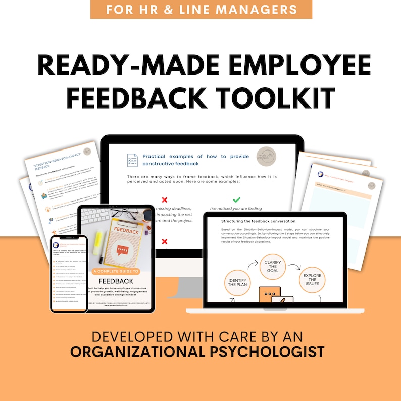 Employee Feedback Toolkit: HR Templates & Exercises (digital Download ...