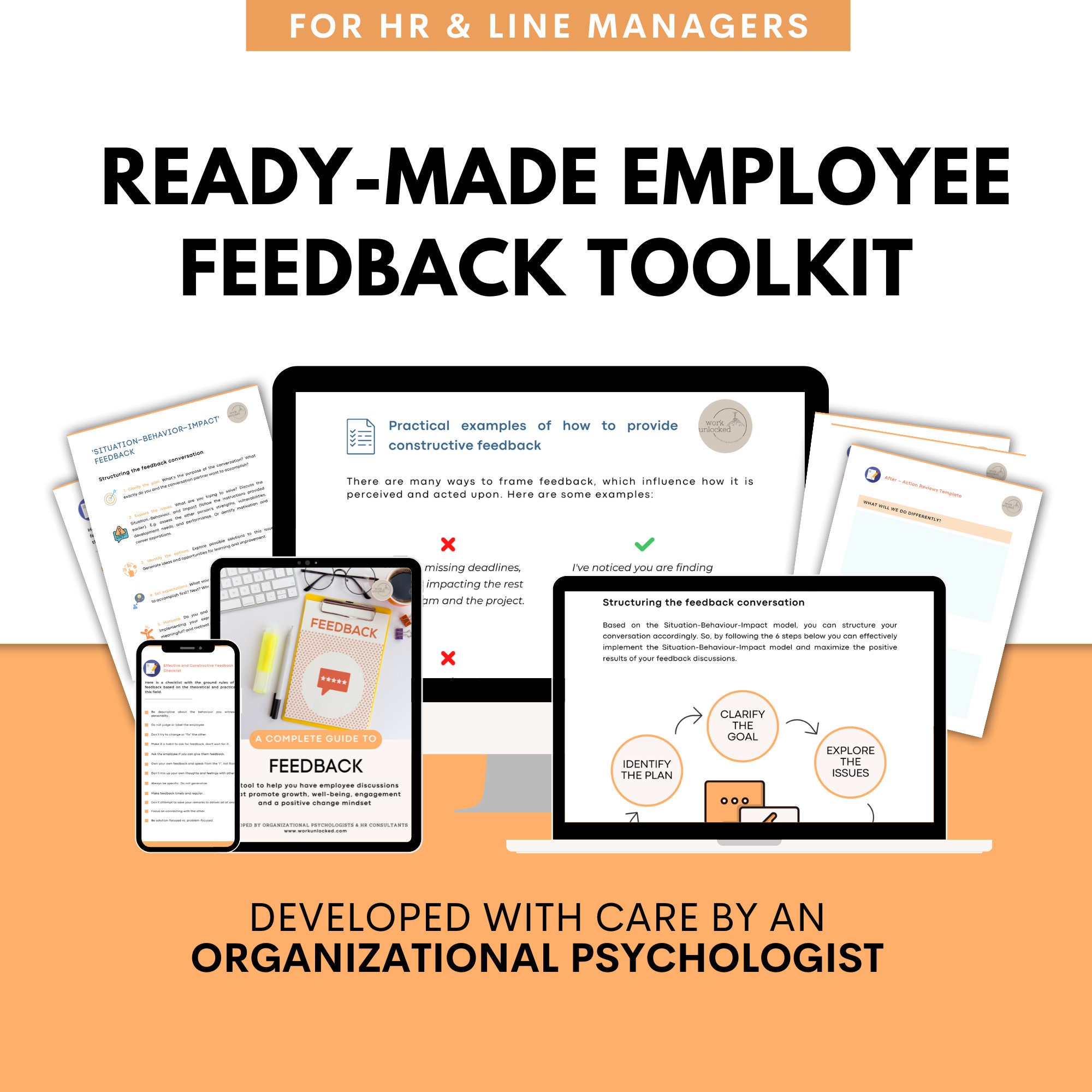 Employee Feedback Toolkit: HR Templates & Exercises (digital Download ...
