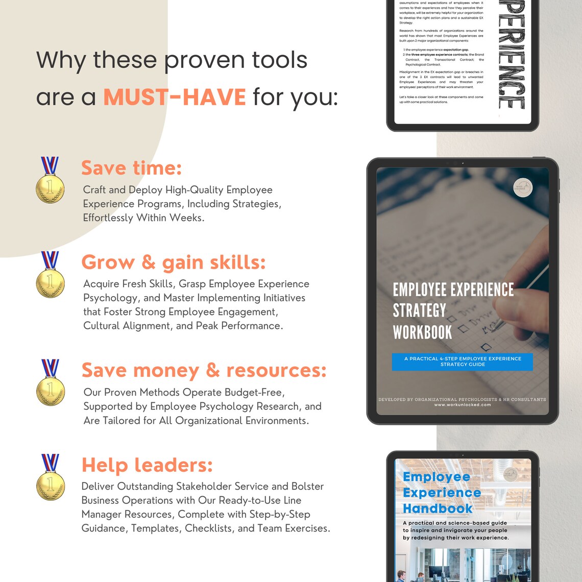 Employee Experience Bundle | Experience Survey | +15 Editable HR and ...