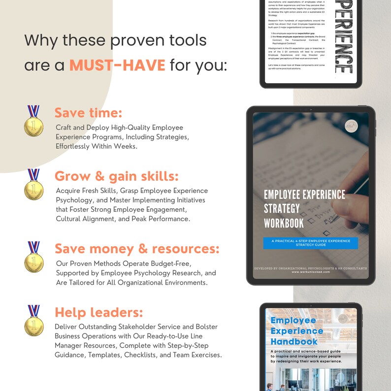 Employee Experience Bundle | Experience Survey | +15 Editable HR and ...