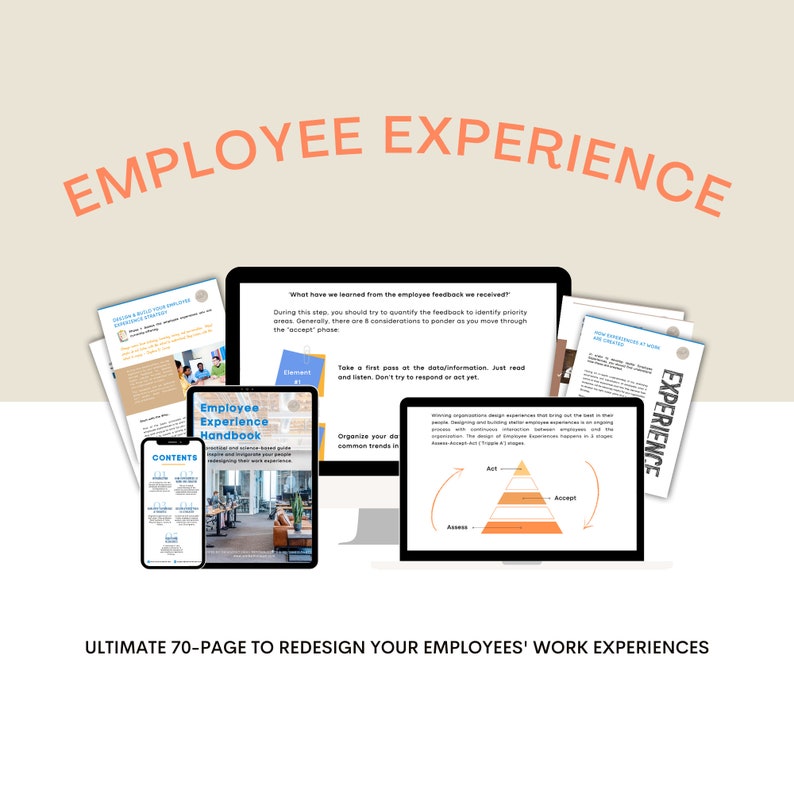 Employee Experience Bundle | Experience Survey | +15 Editable HR and ...