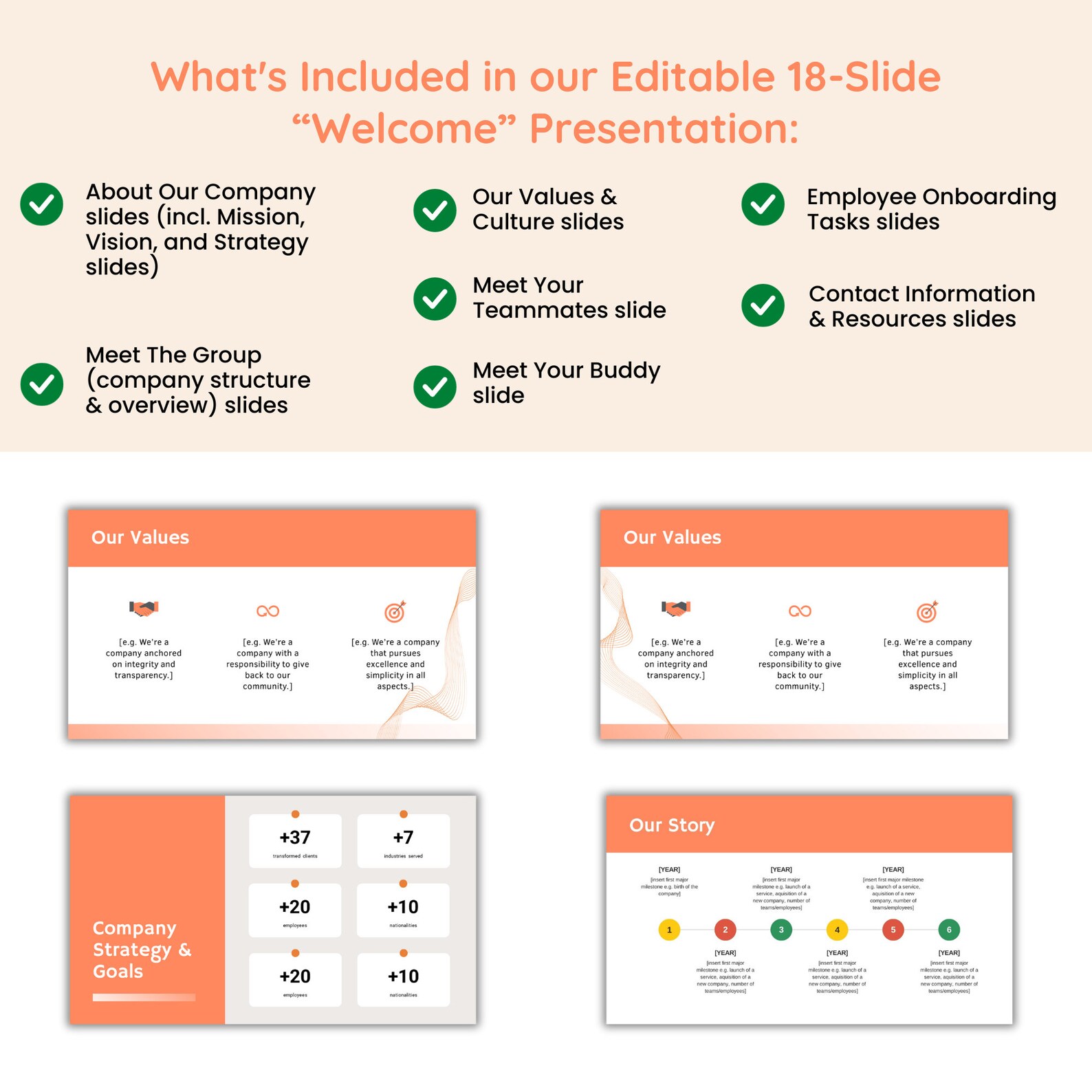 Employee Welcome Packet | Editable Onboarding Presentation & Handbook ...
