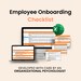 Employee Onboarding Checklists: HR & Hiring Manager Excel Templates - Etsy