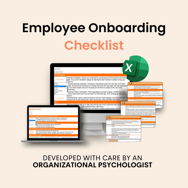 Employee Onboarding Checklist - Etsy