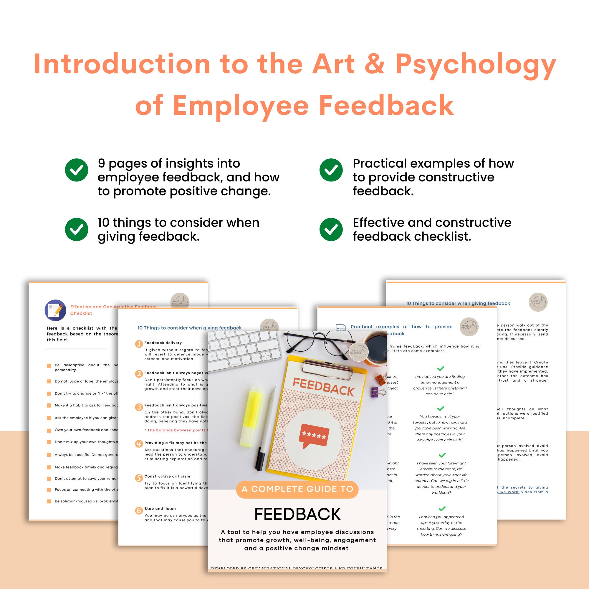 Employee Feedback Toolkit: HR Templates & Exercises (digital Download ...