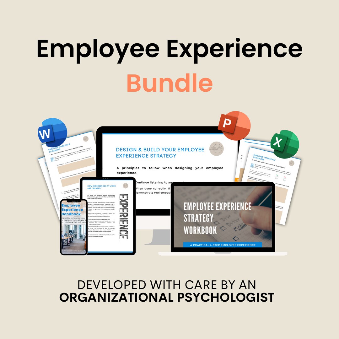 Employee Experience Bundle | Experience Survey | +15 Editable HR and ...