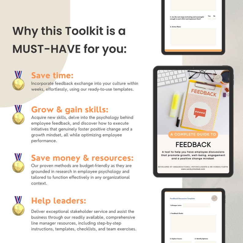 Employee Feedback Toolkit: HR Templates & Exercises (digital Download ...