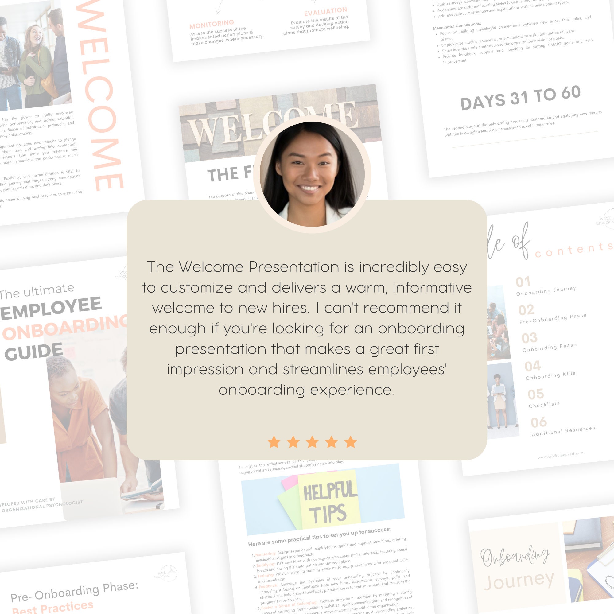 Employee Welcome Packet | Editable Onboarding Presentation & Handbook ...