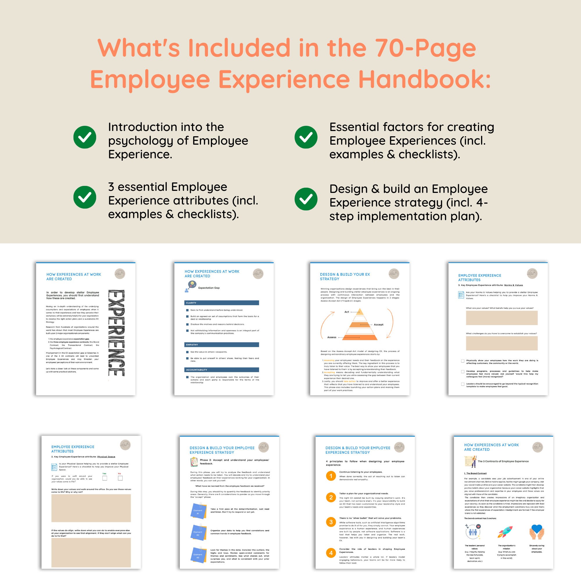 Employee Experience Bundle | Experience Survey | +15 Editable HR and ...
