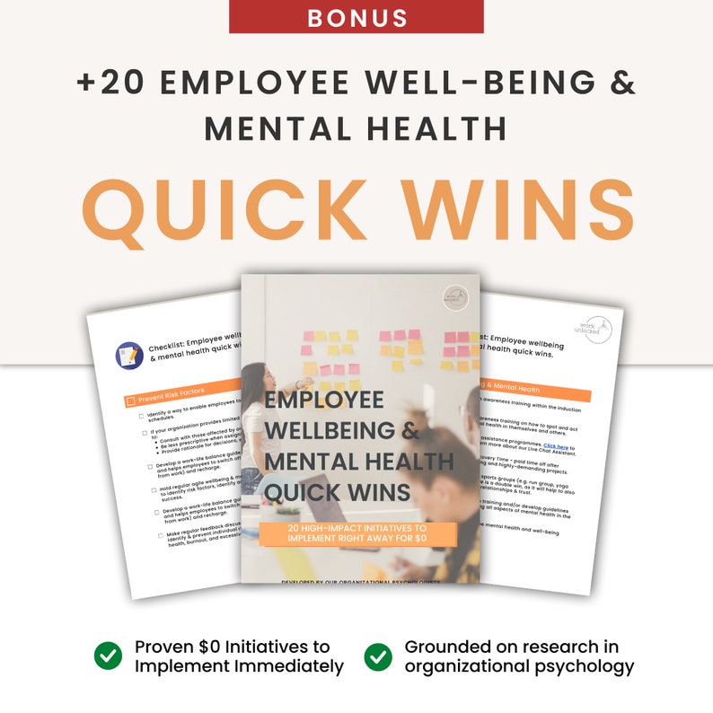 Employee Well-being Strategy Template: HR Toolkit (digital Download) - Etsy
