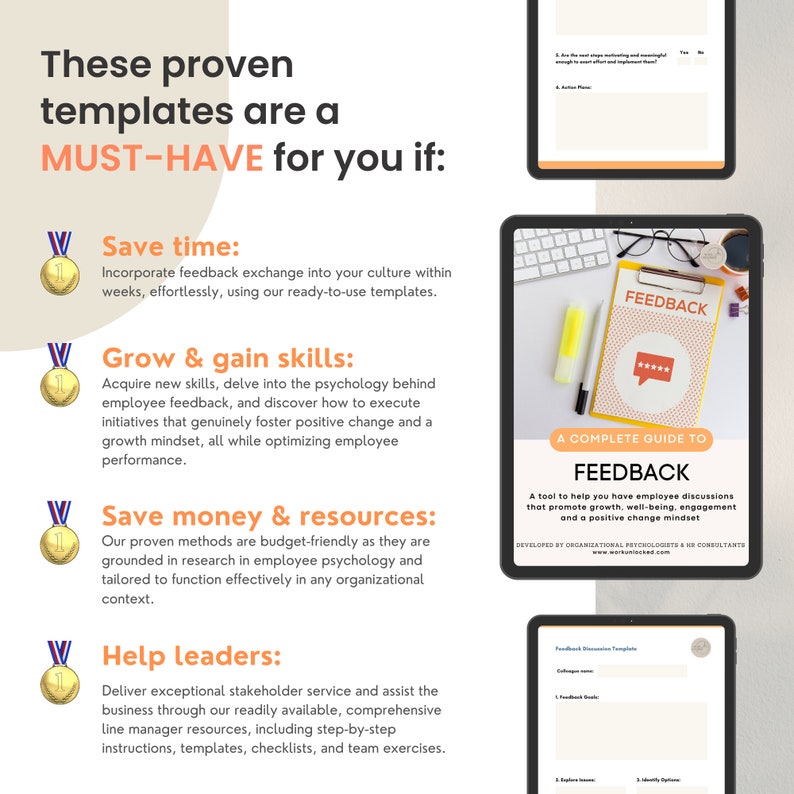 Employee Feedback Exercises: HR Fill-in Templates (printable) - Etsy