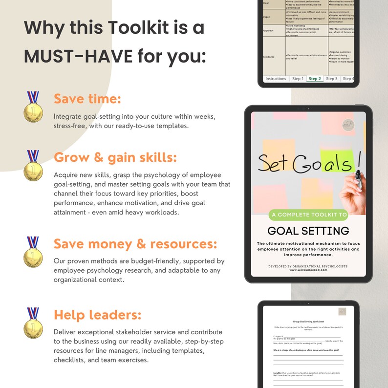 Employee Goal-setting Toolkit: SMART-ER Goal Templates (digital ...