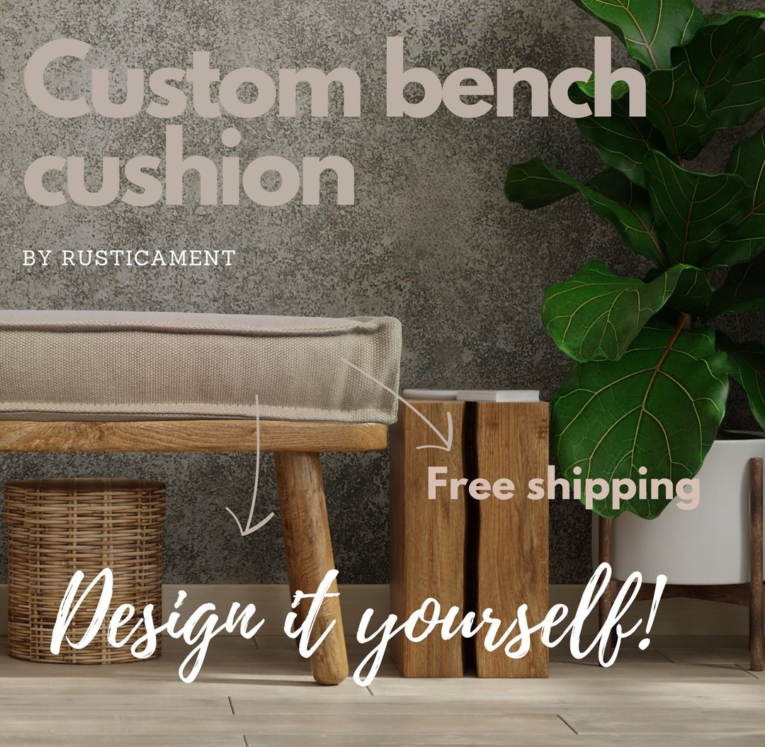 5 Cm Thick - Custom Bench Cushion, Personalized, Indoor Seat Cushion ...