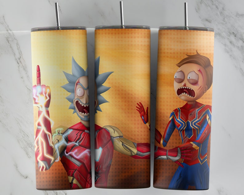 Rick and Morty Tumbler Design Sublimation Designs Downloads - Etsy